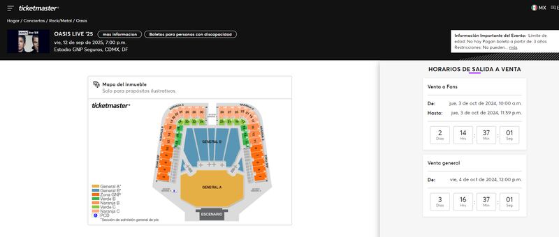 ¿Cuánto cuestan los boletos para Oasis en México? Lista de precios para sus conciertos en el ...