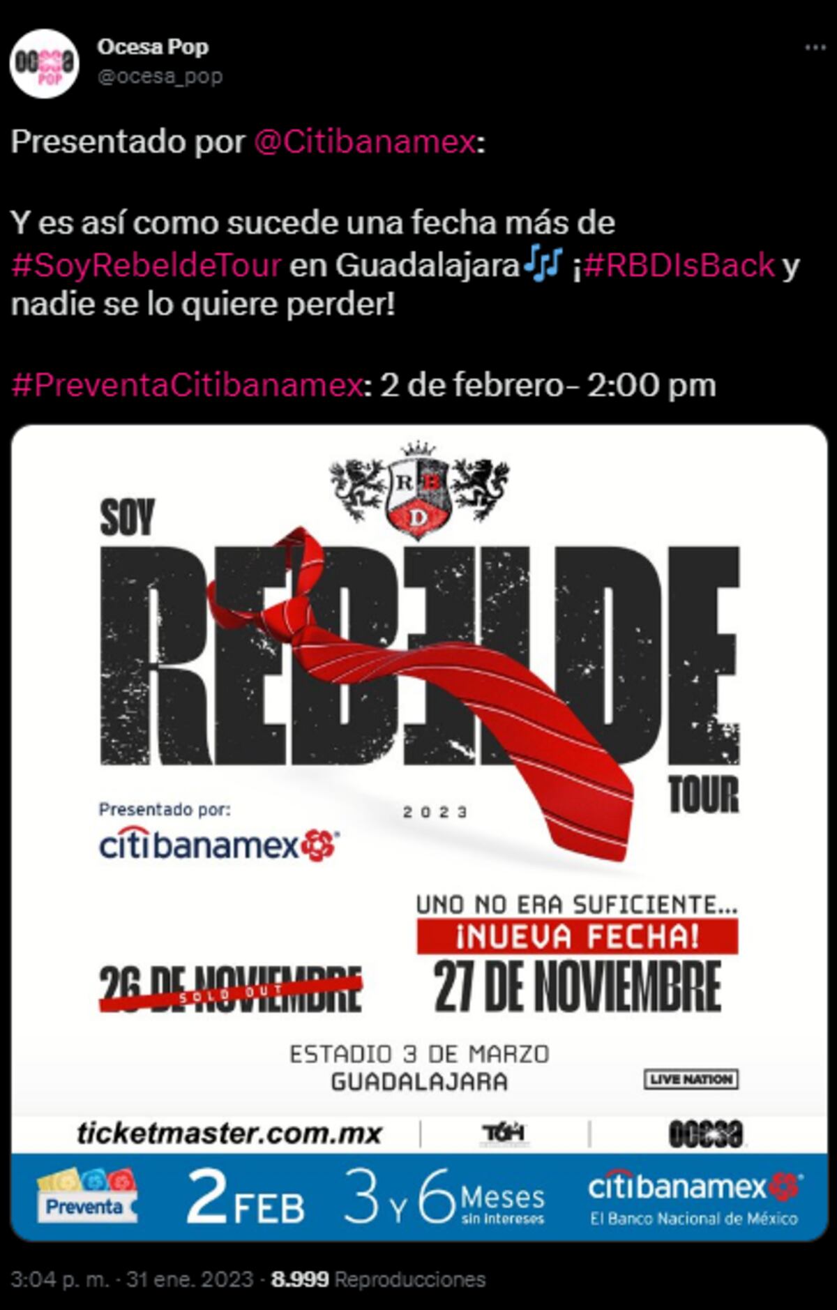 Otro día que va... Para comprar boletos de RBD: Abren dos fechas más en CDMX y una en GDL – El ...